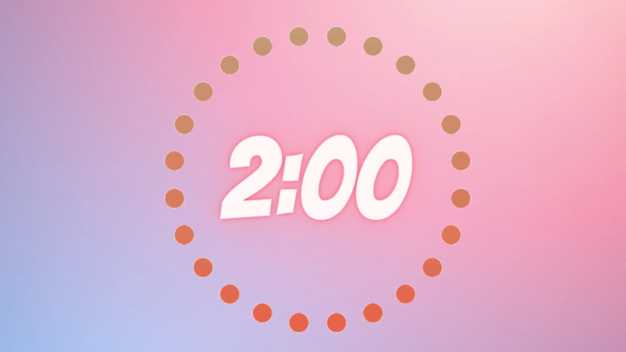 Prepare to be Mesmerized: 2-Minute PINK Ombre Countdown Timer with a ...