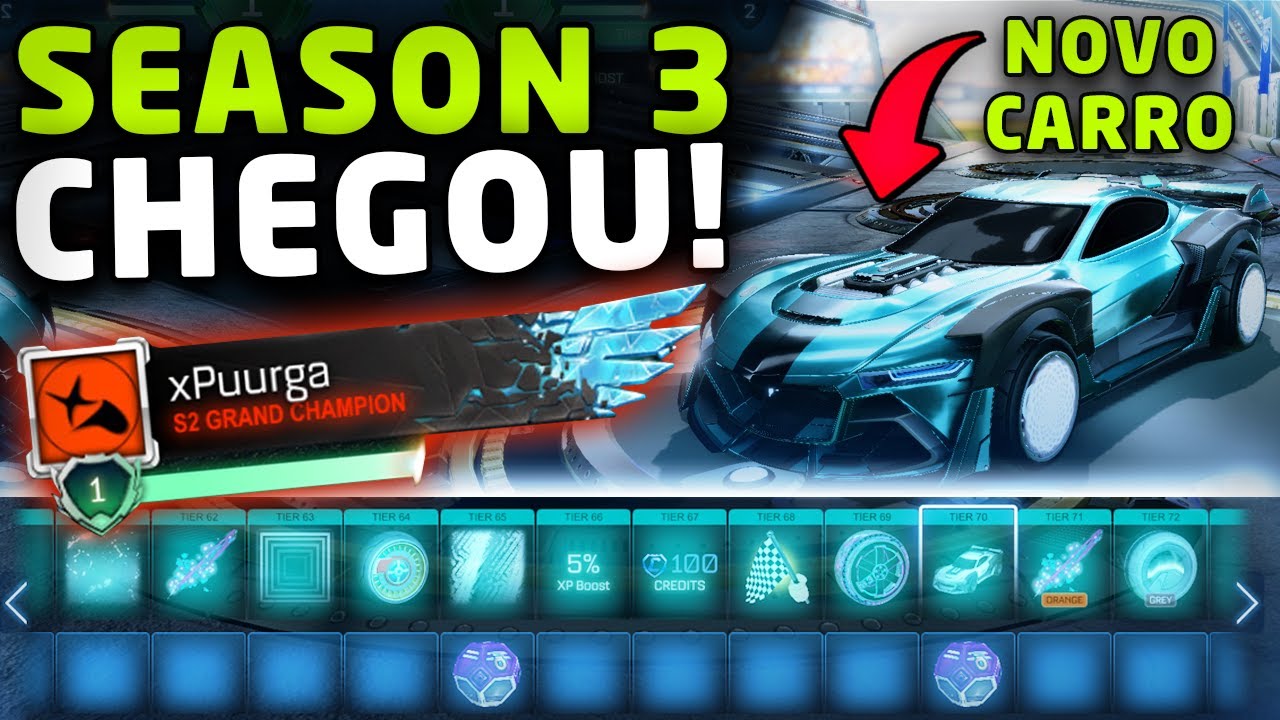 Tudo sobre a SEASON 3 | ROCKET PASS, NOVO CARRO, TRADE UP E RECOMPENSAS ...