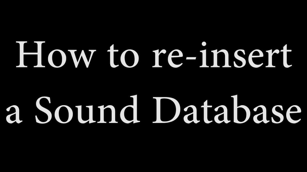 tutorial How To Re insert An Edited Sound Database Into NSMBDS YouTube tutorial How To Re insert An Edited Sound Database Into NSMBDS YouTube