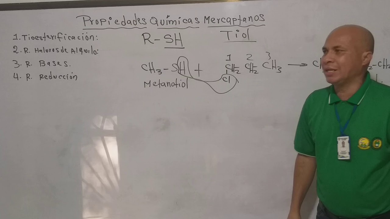 PROPIEDADES QUIMICAS MERCAPTANOS - YouTube