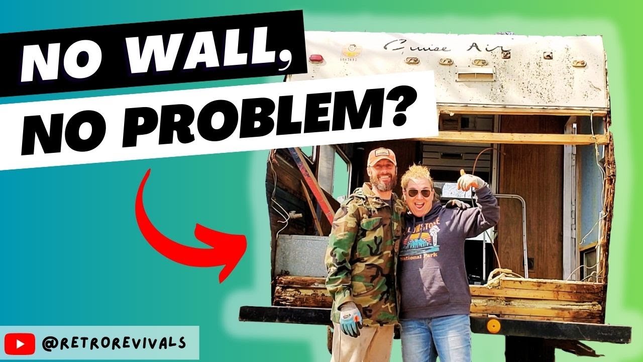 DIY Full Rear Wall Rebuild on Retro 1976 Camper - Vintage RV Renovation ...