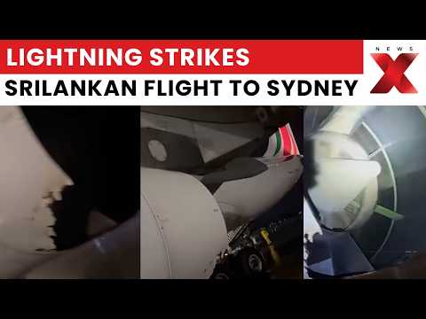 VIDEO SURFACES | SriLankan Airlines Flight UL606 Suffers Lightning Strike Near Colombo | NewsX