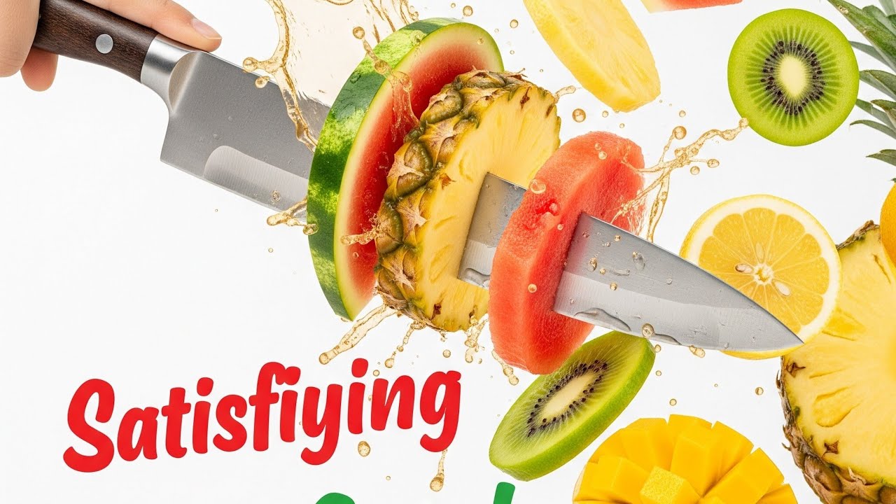 Satisfying fruits cutting - YouTube