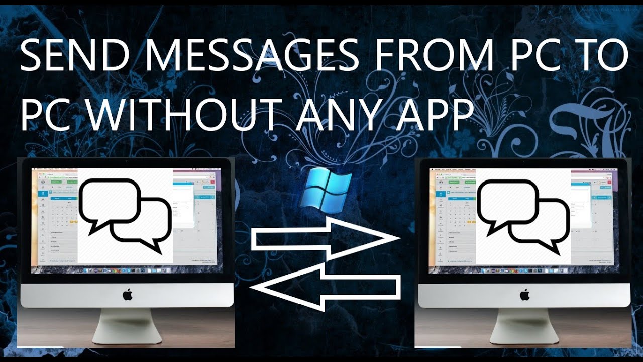 How To Send Messages From One PC To Another PC Without Any App Or ...