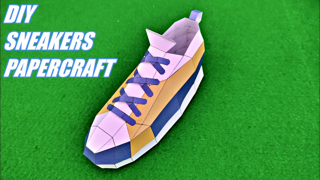 Sneakers Papercraft - YouTube