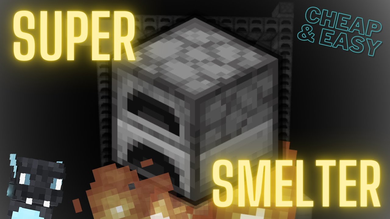 EASY 46x Furnace Array for Minecraft Bedrock - YouTube