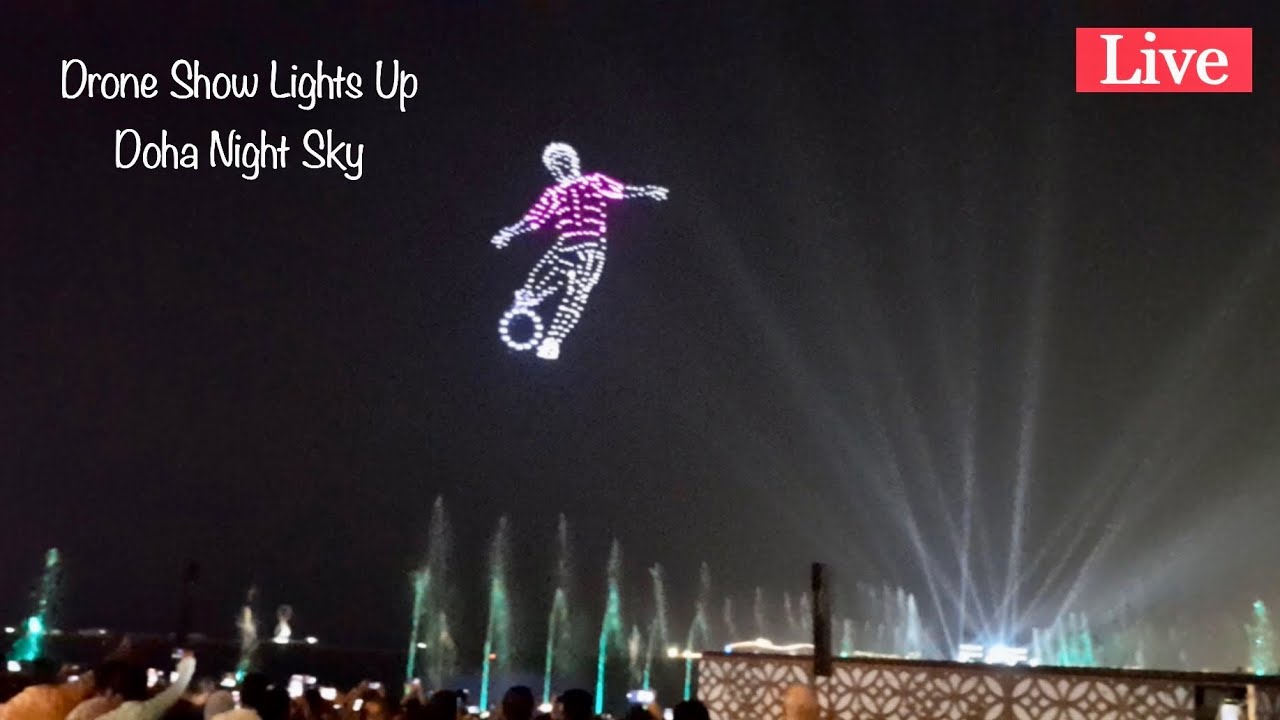 Qatar FIFA World Cup 2022 | Drone Show | Welcome to Qatar Drone Show ...