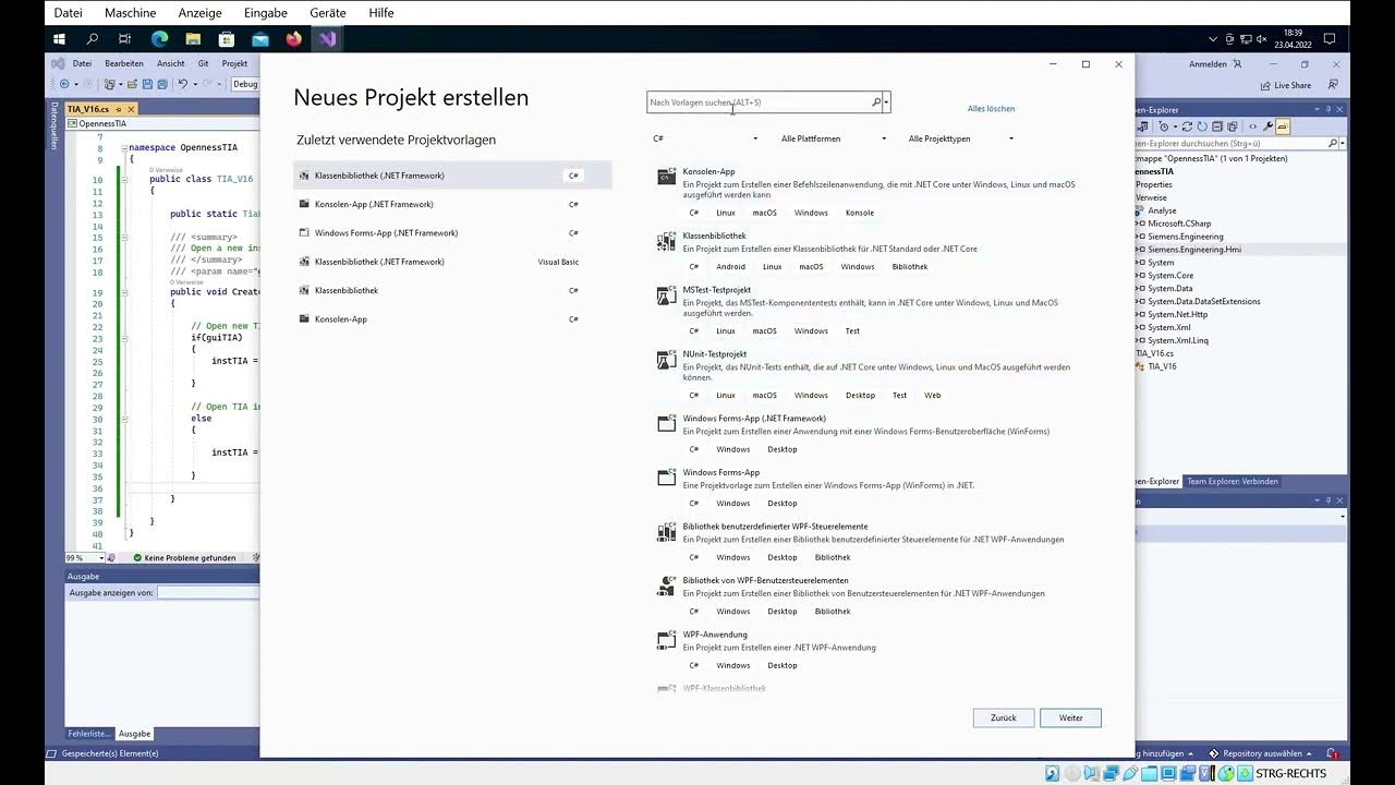 001 | TIA Portal Openness | Basics - Erste Schritte... - YouTube
