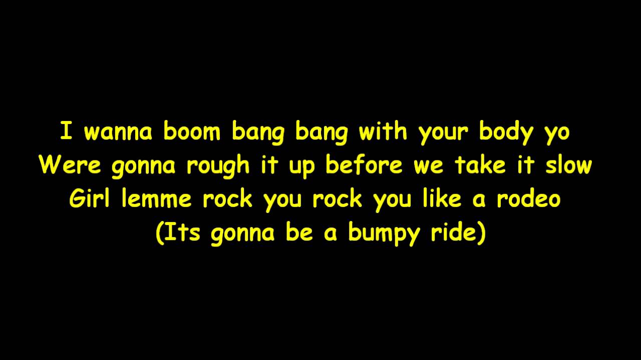 Mohombi Bumpy Ride Lyrics i wanna boom bang bang - YouTube