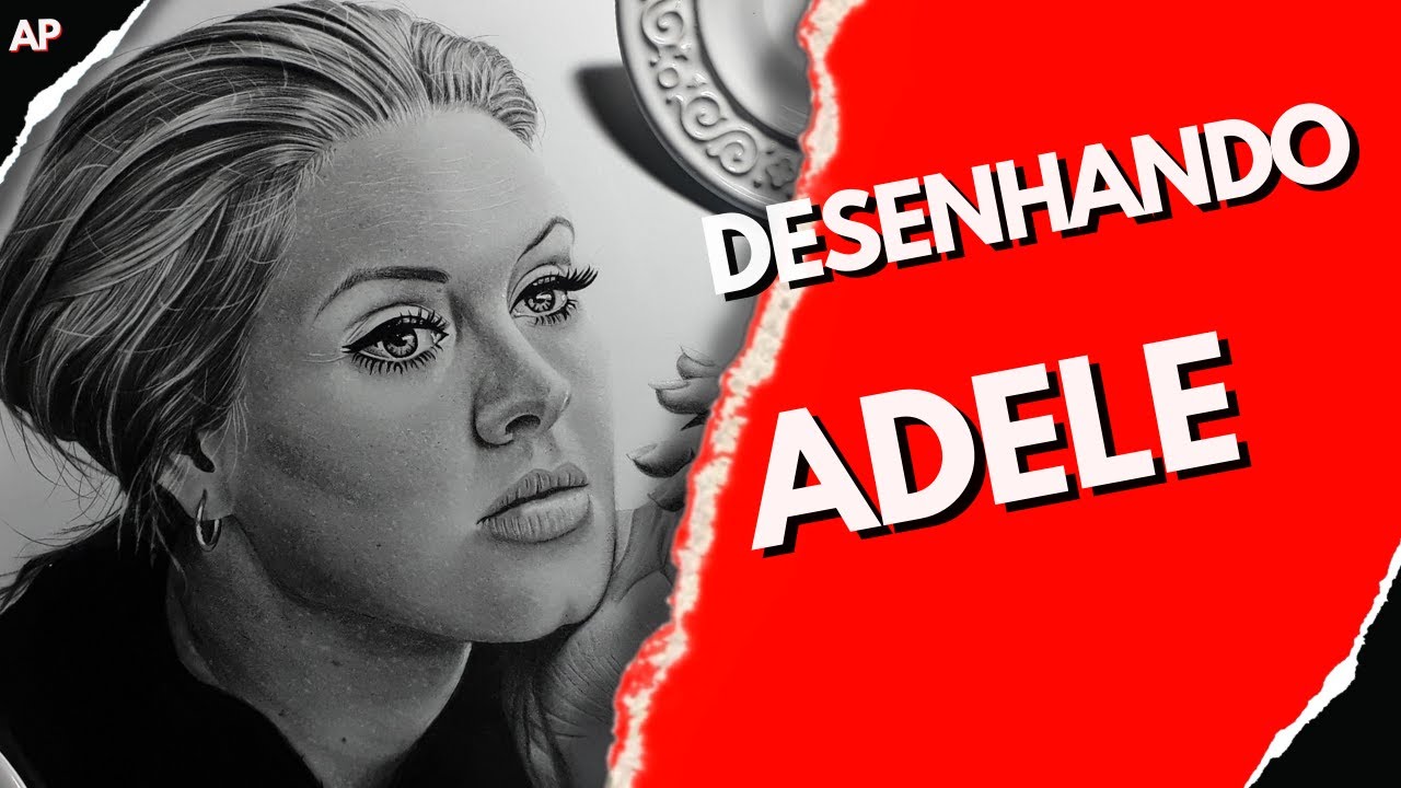 ADELE - Fazendo um desenho realista da cantora Adele - YouTube