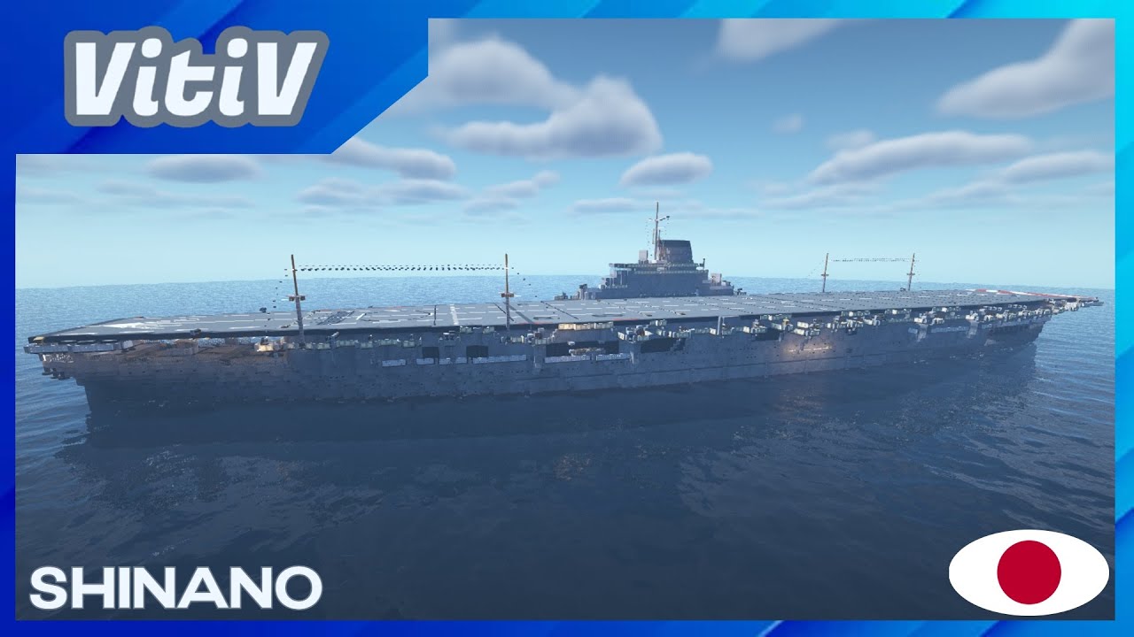 IJN Shinano - Shinano-class Aircraft Carrier - Minecraft - YouTube