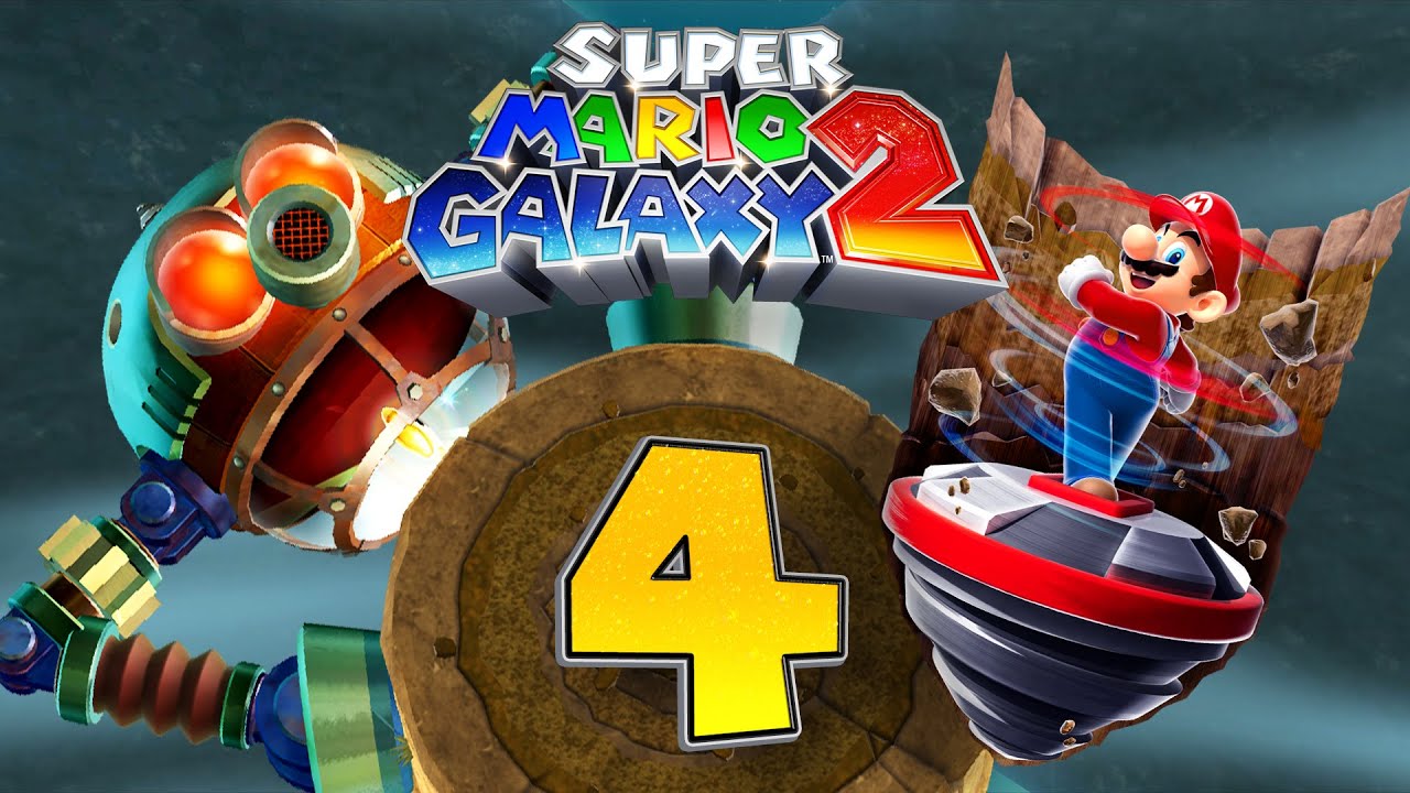 Super Mario Galaxy 2 (4K 60FPS 100%) - World 1 - Part 4: Spin-Dig ...
