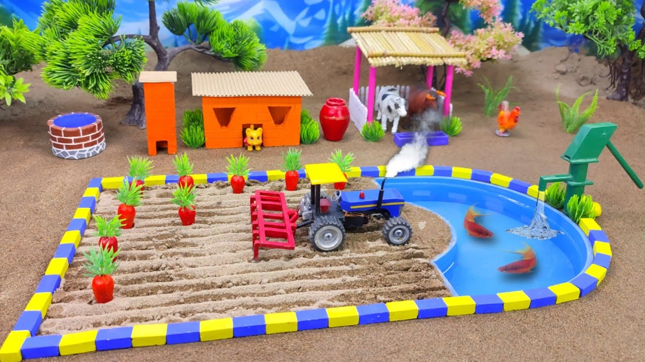 DIY Agriculture farming | Village house | mini farm - with Handpump ...