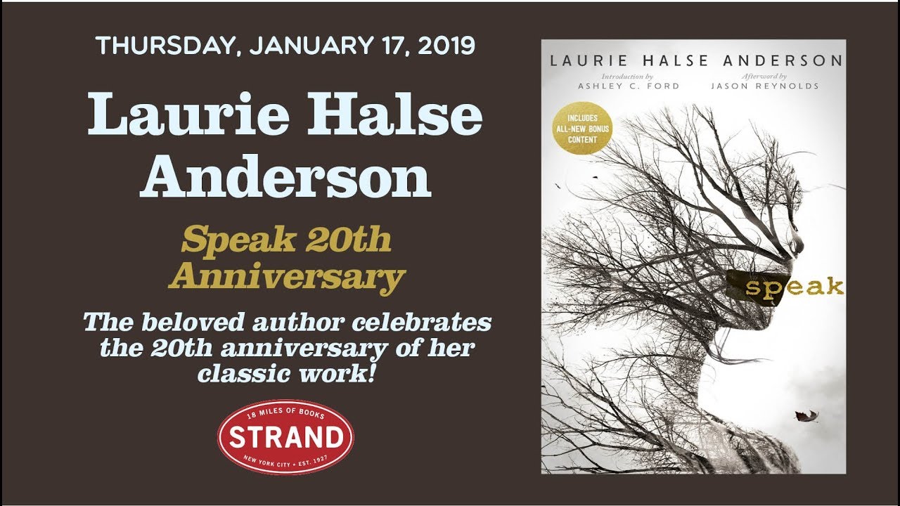 Laurie Halse Anderson | Speak 20th Anniversary - YouTube