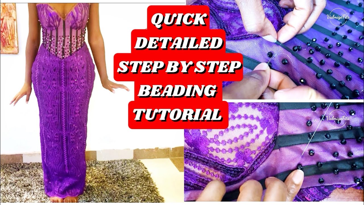 QUICK DETAILED STEP BY STEP BEADING PROCESS #beading - YouTube