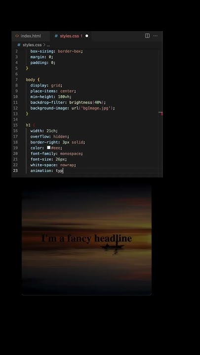 Animated Headline Html Textanimation Headline Webdesign Webdev Csscoding Coding Youtube 