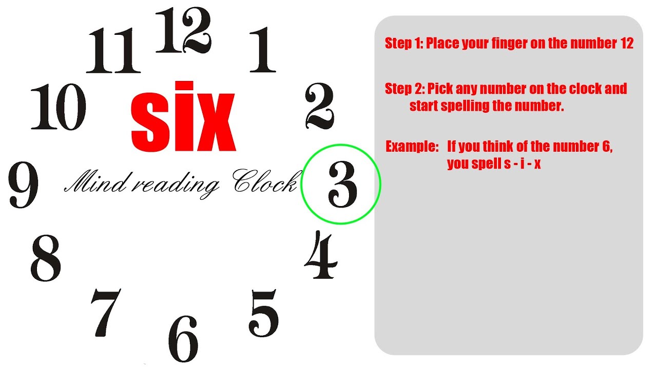 Mind reading Clock - YouTube