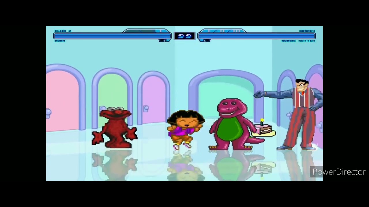 ELMO VS DORA MUGAN FIGHT DEATH MATCH BATTLE 2 - YouTube