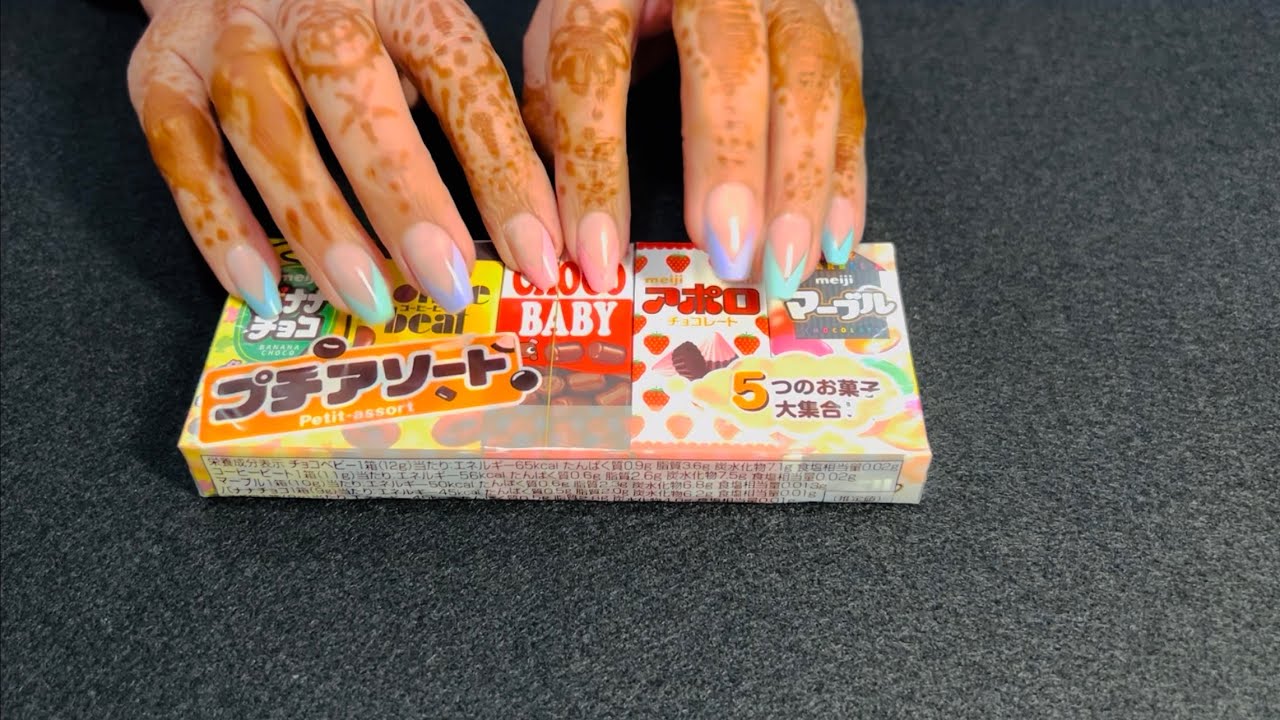 MINI MEIJI CHOCOBABY PIECE! Hands Movements, visuals ASMR,Satisfying ...