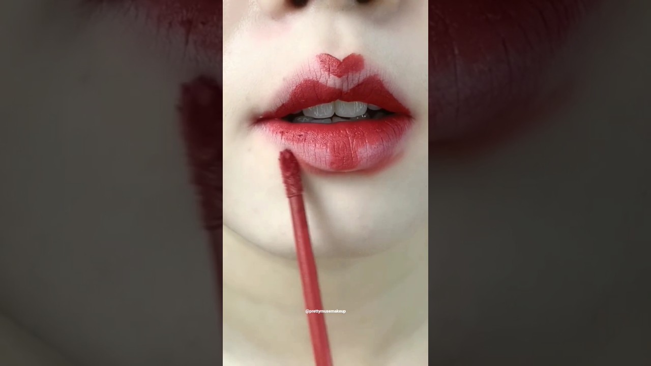 Trying the popular "pouty lips" technique online #makeup # ...