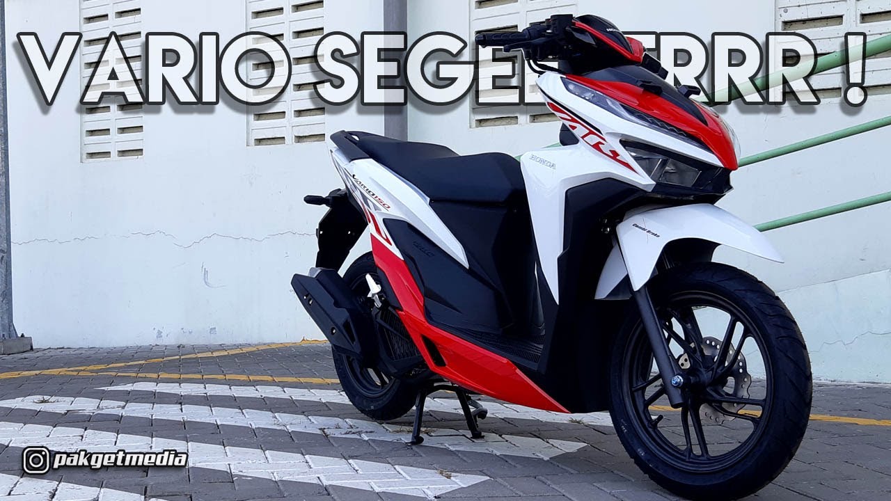Review Honda Vario 150 Sporty White Red - Type Striping Terbaru 2020 ...