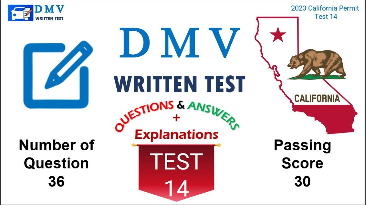 California DMV Written Test with Explanations#14 - YouTube
