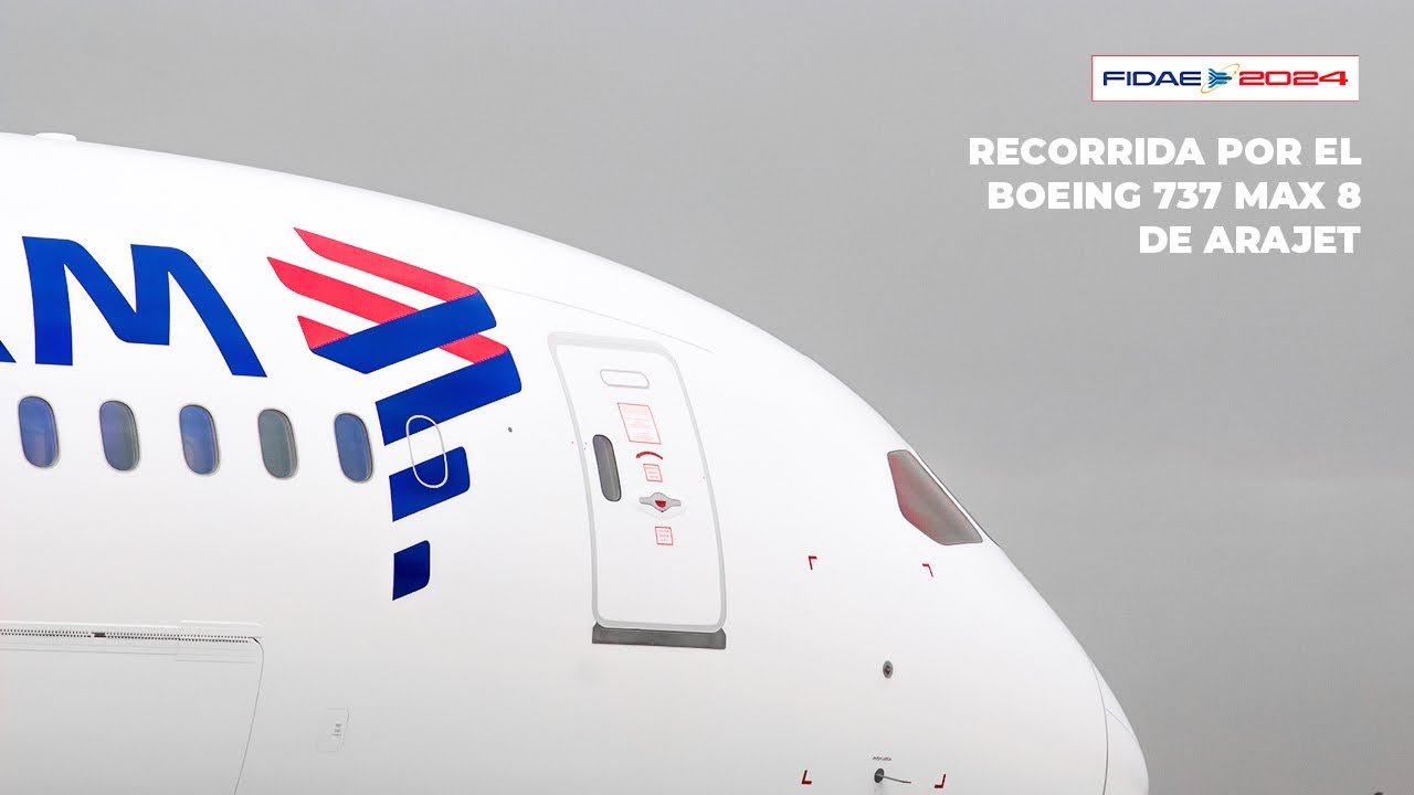 Conociendo el interior del B737 MAX 8 de Arajet, exposición de un B787 ...