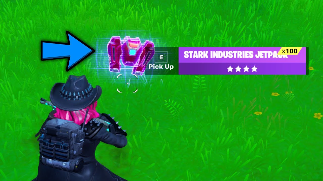 Fortnite New Stark Industries Jetpack (Gameplay) - YouTube