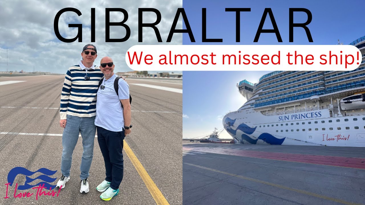 We almost MISSED the ship! Walking across Gibraltar AIRPORT I Sun ...