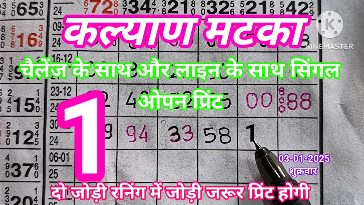 Kalyan matka line trick. kalyan matka chart. kalyan matka jodi. kalyan ...