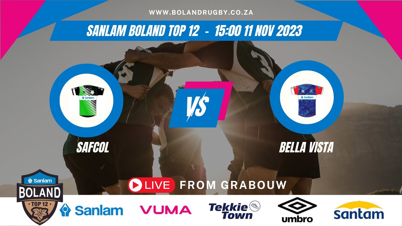 Safcol vs Bella Vista | Sanlam Boland Top 12 - YouTube