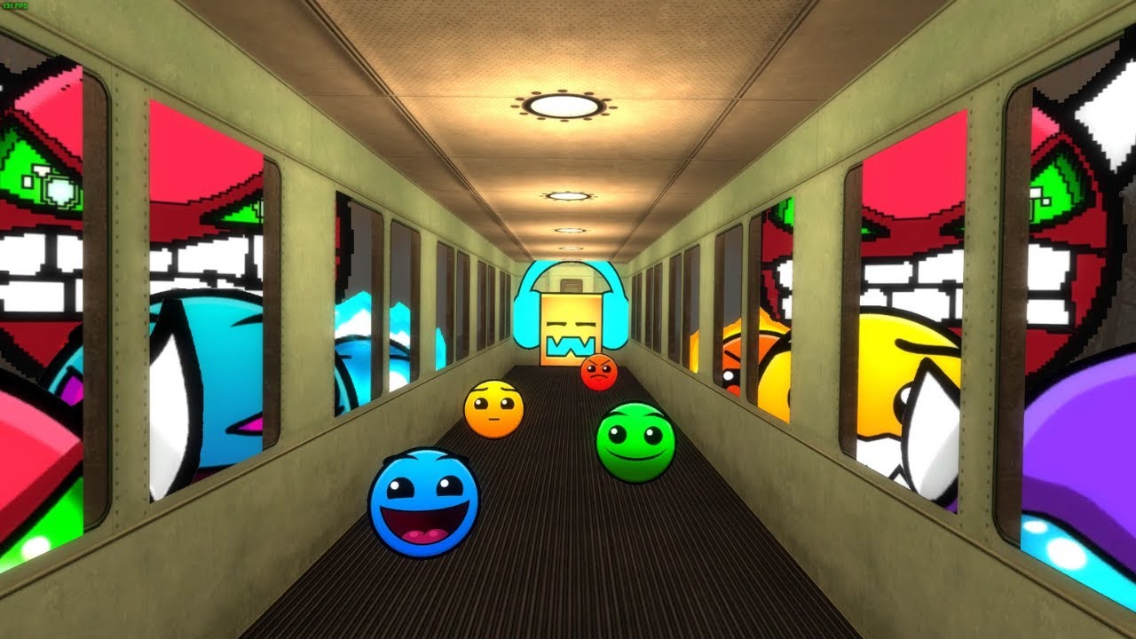 Geometry Dash All faces for Now Nextbot in trains Gmod - YouTube