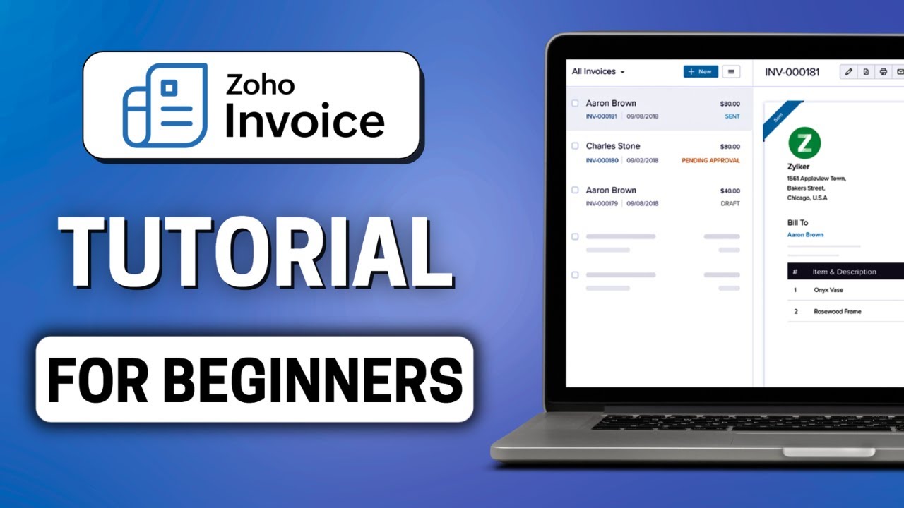 Zoho Invoice Tutorial 2025 | How to Use Zoho Invoice for Beginners ...