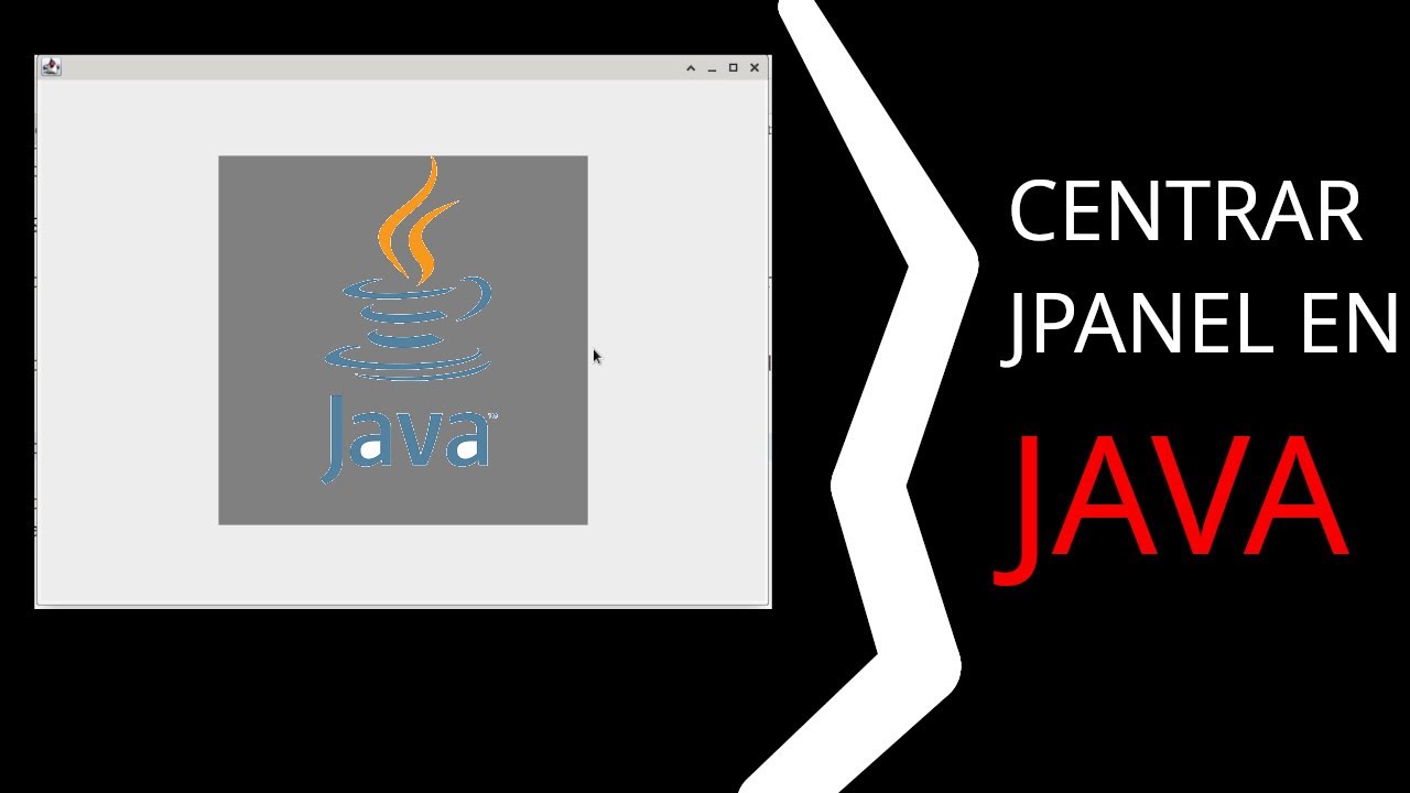 Como Centrar Un Jpanel En Java Youtube