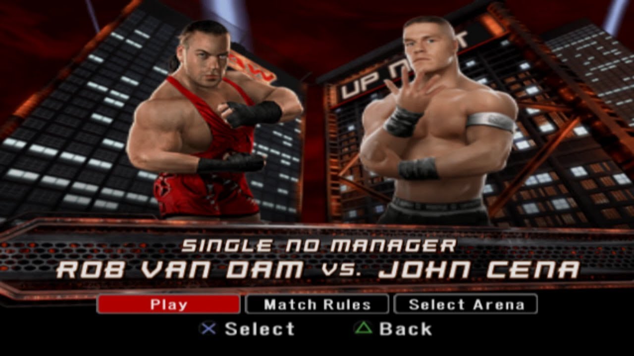 Rob Van Dam vs John Cena | WWE Smackdown vs Raw 2008 Plus - YouTube