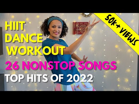 35 minute At-home Non-stop 26 Top Hits of 2022 Bollywood Songs Dance Workout | Burns 🔥 upto 425 cal