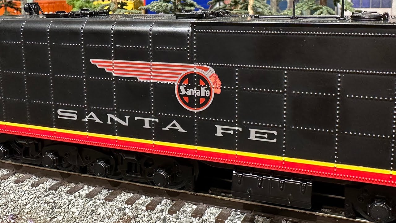 Lionel's Santa Fe 2-10-4 Black Bonnet - First Run on the Layout - YouTube