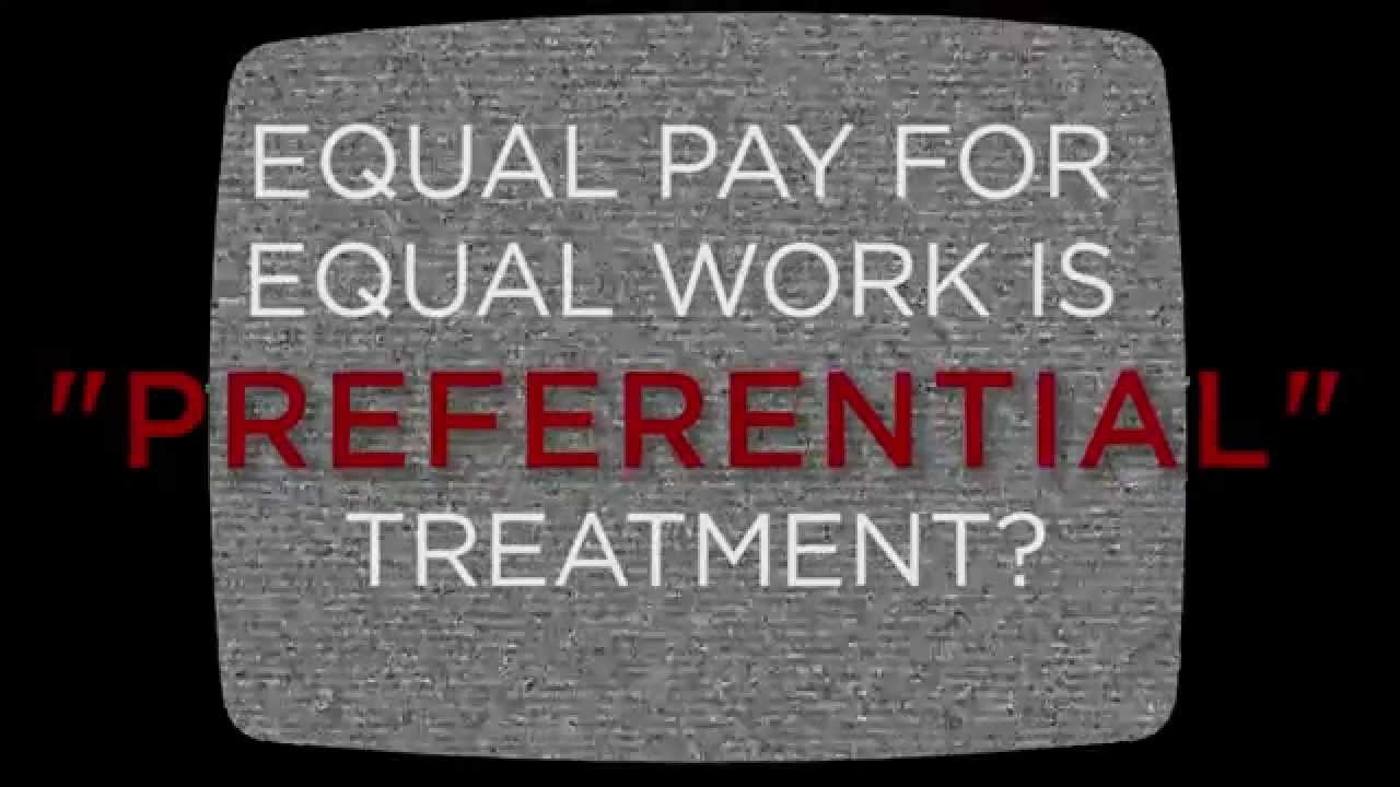 Mitch McConnell - Equal Pay for Equal Work is "Preferential" Treatment ...