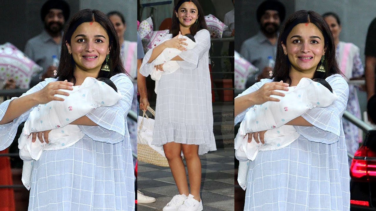 Alia Bhatt looks so Happy with her Cute Baby Girl discharged from ...