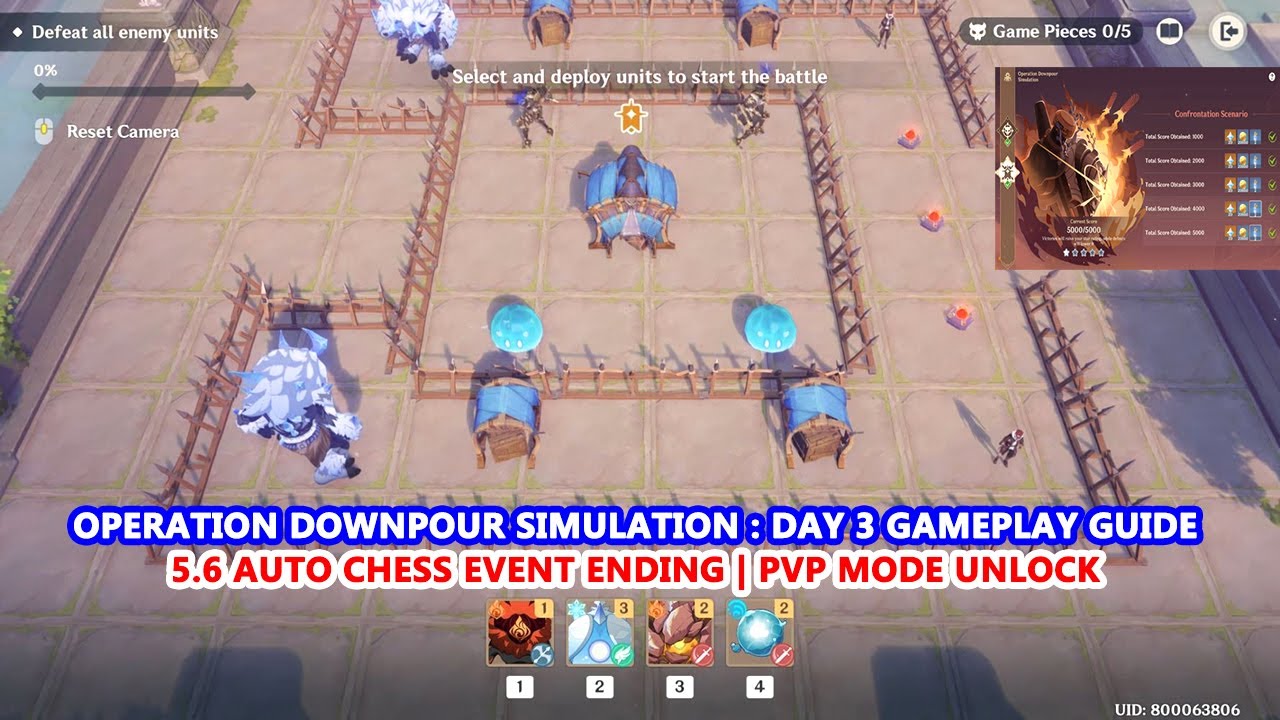 Genshin Impact Operation Downpour Simulation : Day 3 Gameplay Guide - Event Ending | PVP Mode ...