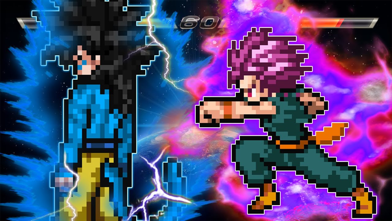 GOKU SSJ4 BLUE VS ULTRA EGO KID TRUNKS - YouTube