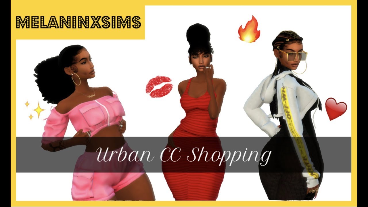 Urban CC Shopping + How to install CC | Sims 4 | Part 1 - YouTube