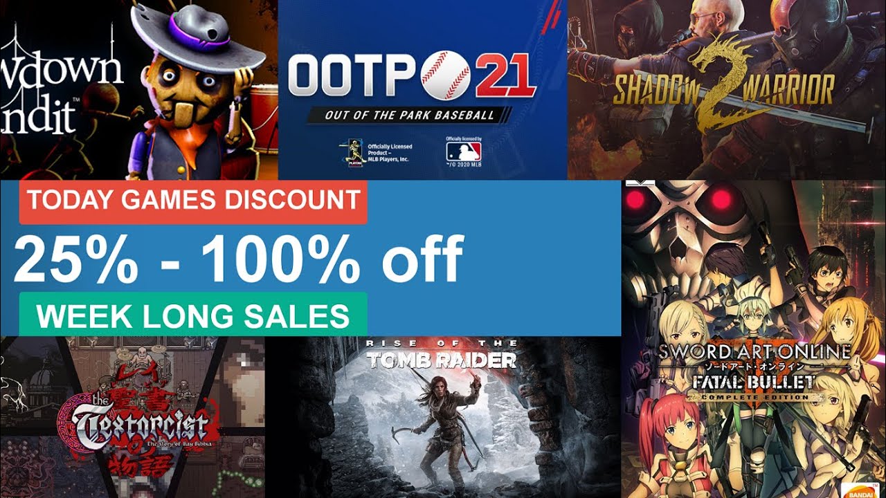 Week long SALES May 25 FREE GAMES And GAMES DISCOUNT - YouTube