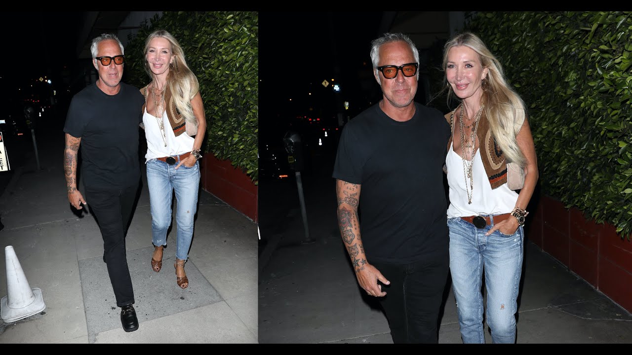 Actor Titus Welliver And Samantha Edge Step Out For Dinner At Giorgio ...