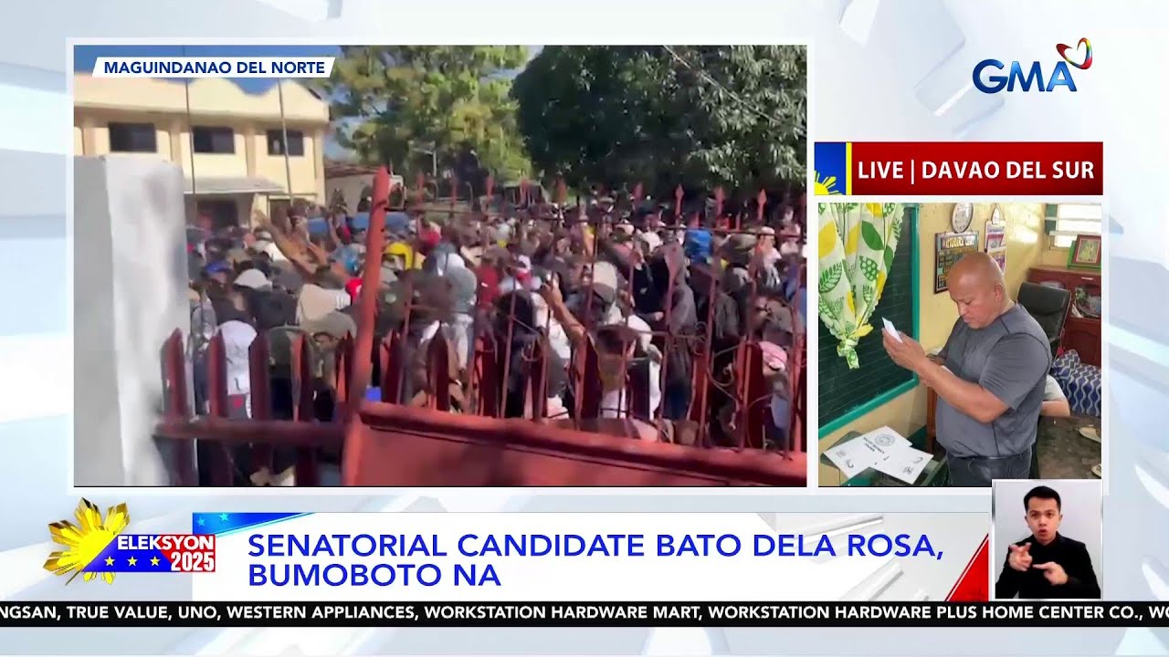 Senatorial candidate Bato dela Rosa, bumoboto na | Eleksyon 2025 - YouTube