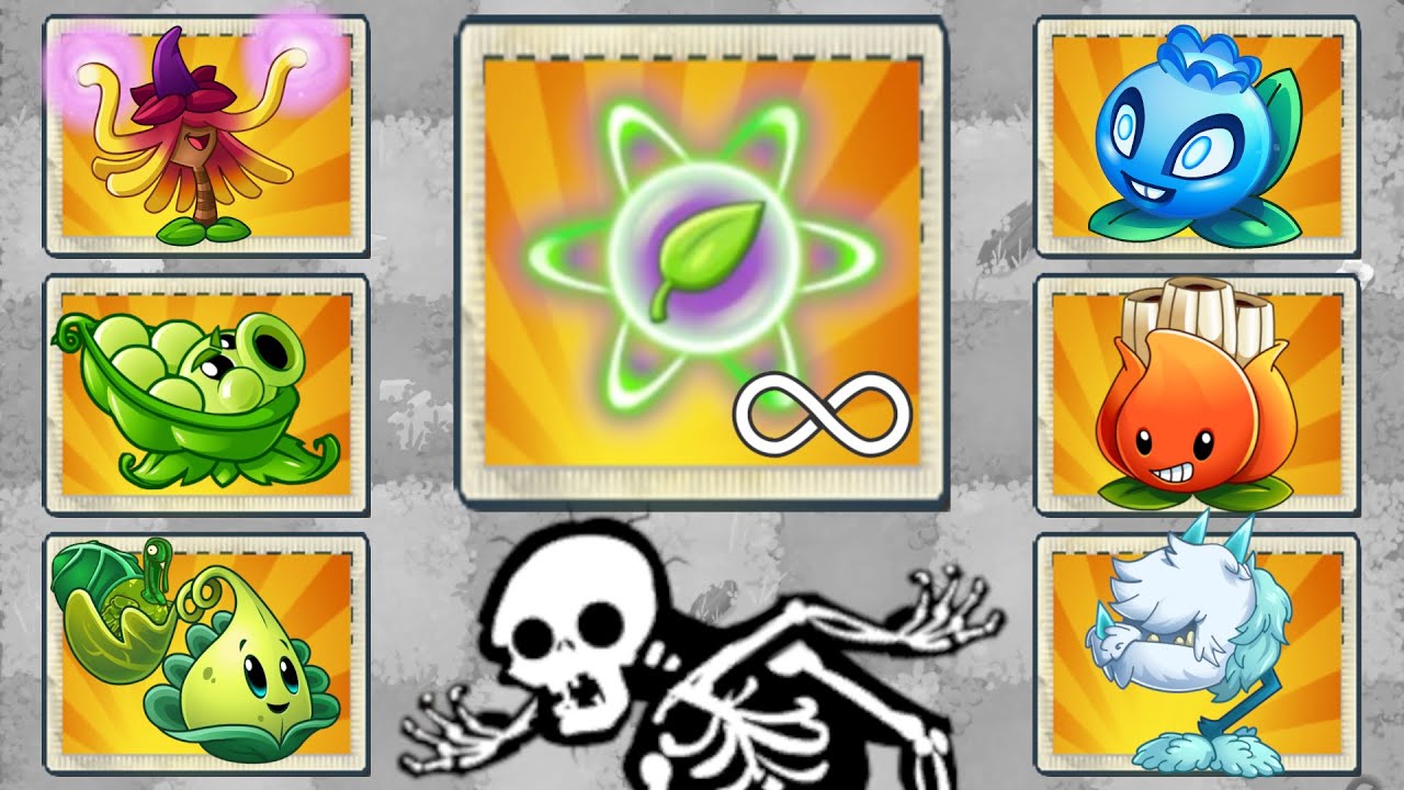 PvZ 2 – All Plants Infinite Power Up vs. 200 Lawn Bowl Balloon Zombie ...