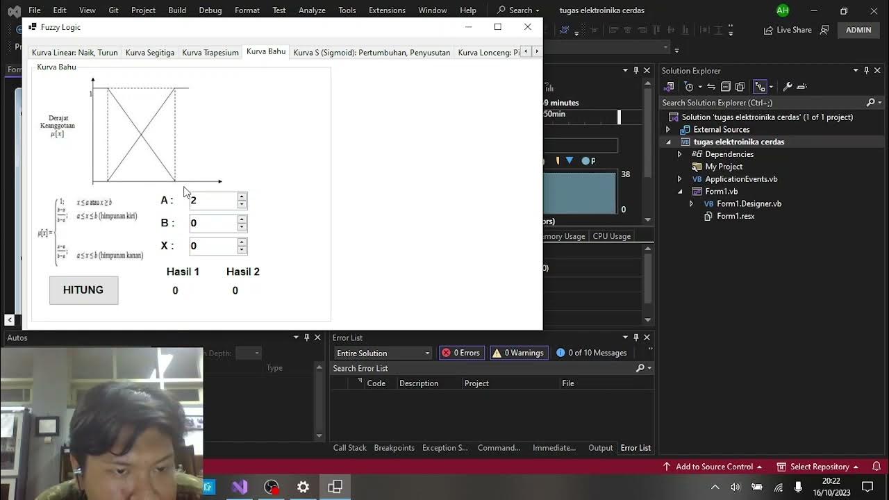 Membuat Program Fuzzy Logic dengan Visual Studio (Bahasa Basic) - YouTube