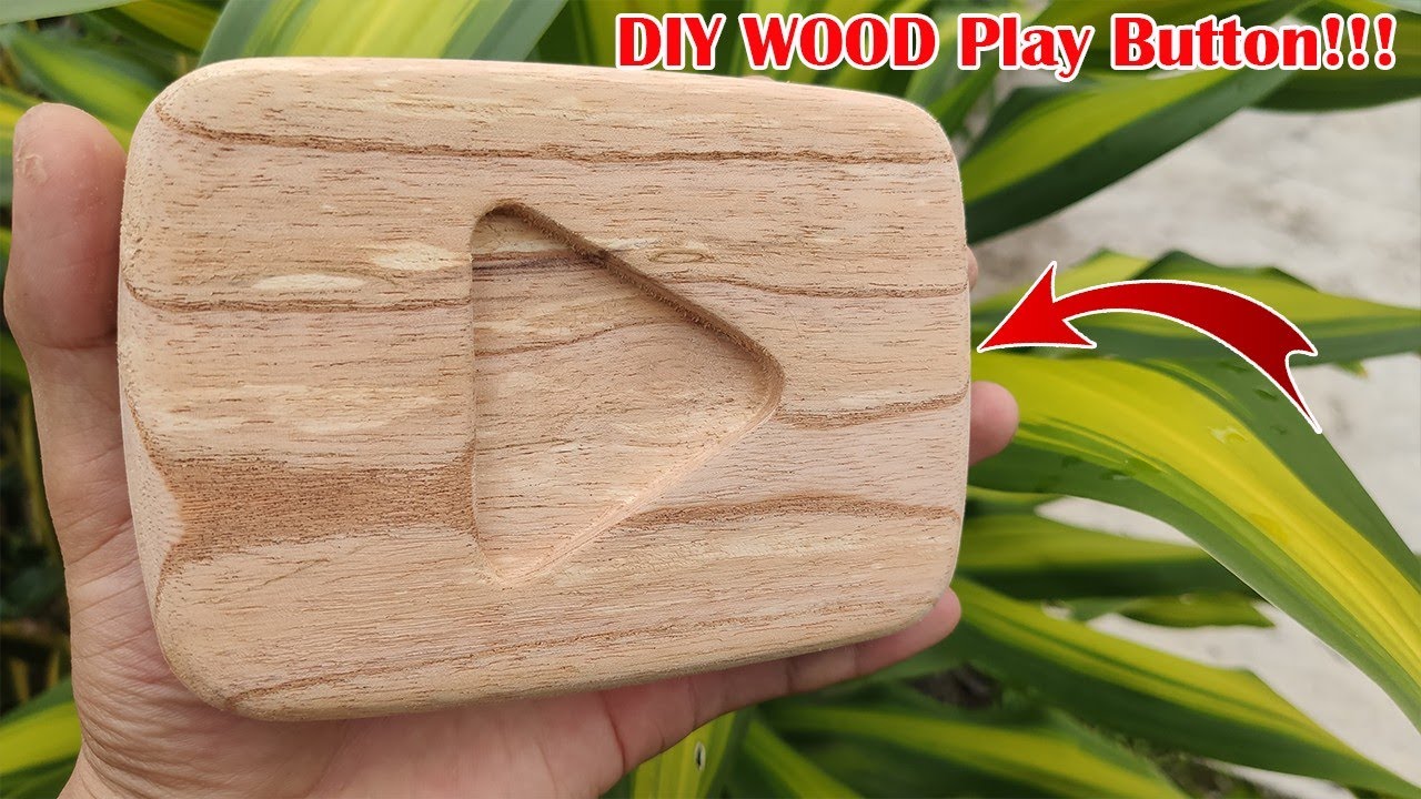 Cara Membuat Tombol Play YouTube dari Kayu | DIY Wood Play Button - YouTube