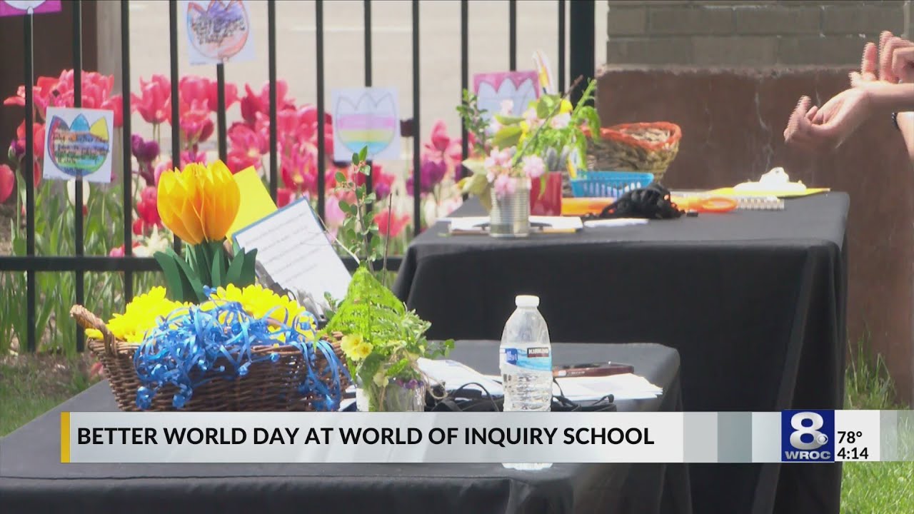 Rochester students celebrate Better World Day - YouTube