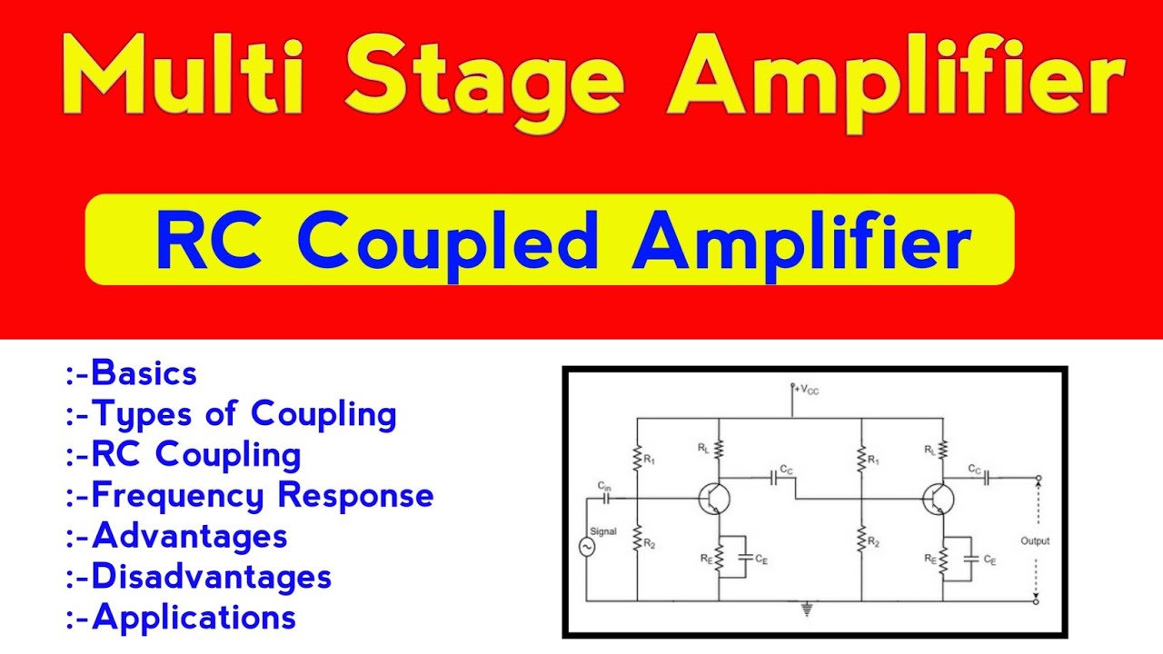 Multi Stage Amplifier | RC Coupled Amplifier | Coupling Devices | Hindi ...
